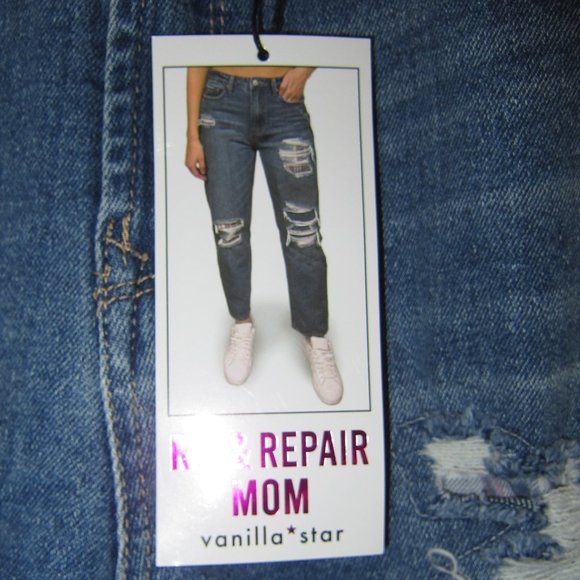 Vanilla Star | Jeans | Vanilla Star Rip Repair Mom Super High Rise ...